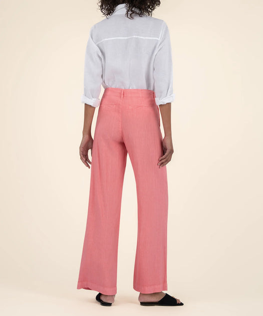 Meg Linen Wide Leg Pants - Salmon – Michelle's Ruidoso